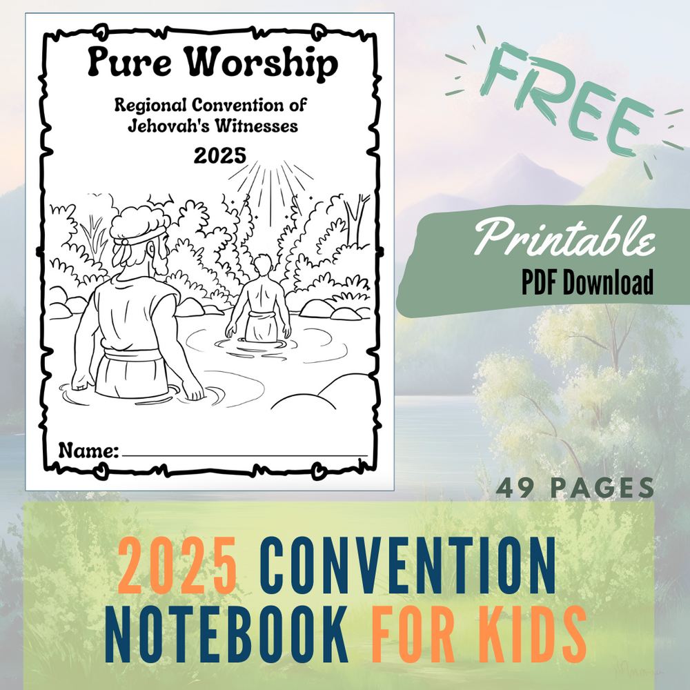 (Digital) 2025 Convention Notebook for Kids - Pure Worship (19+ langua ...