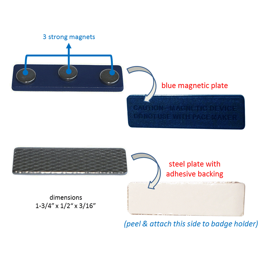 Adhesive Name Badge Magnets for Badge Holders| PEGlala.com