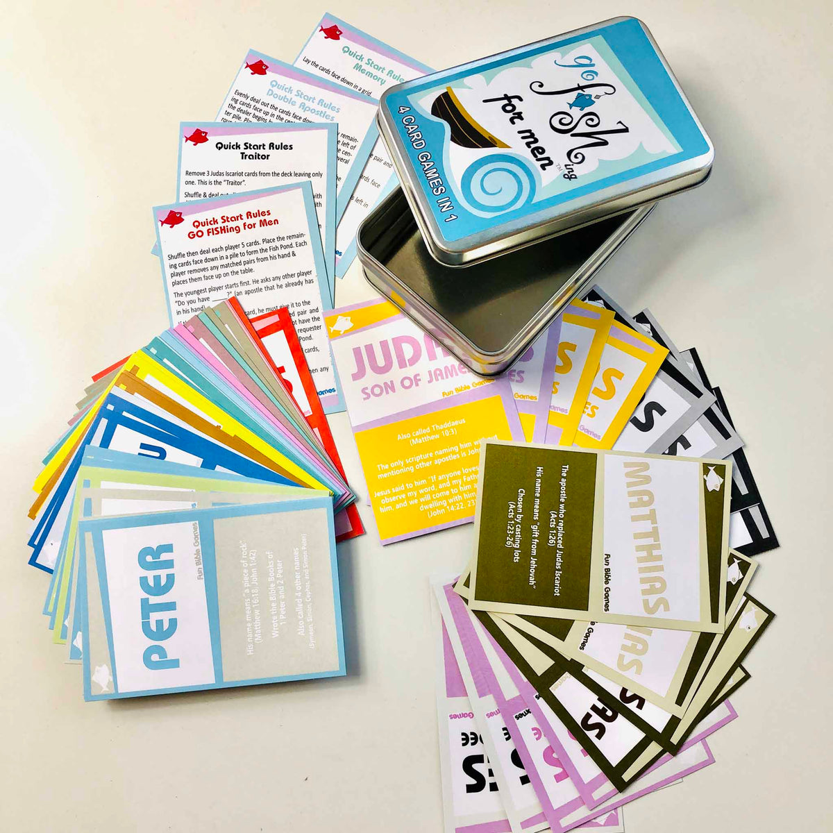 Go FISHing For Men 4-in-1 Card Games| PEGlala.com