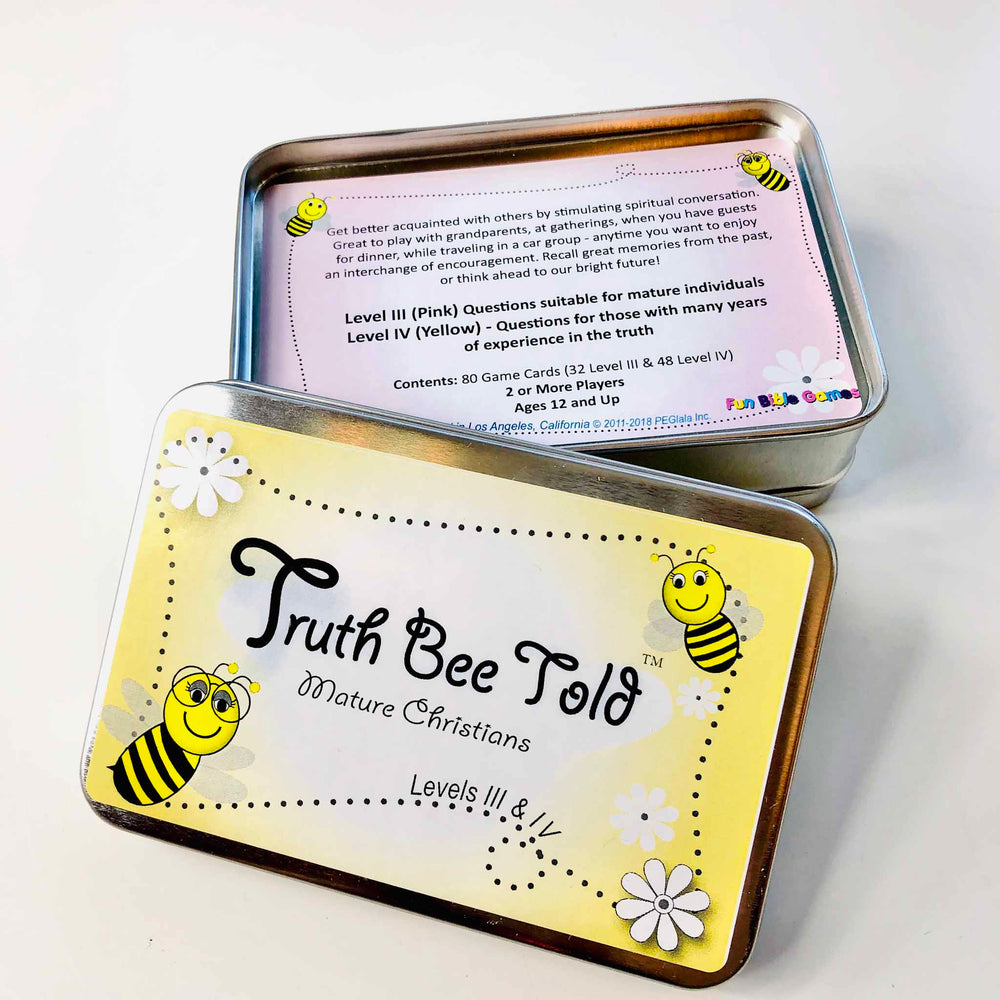 Truth Bee Told Game Cards (Young/Mature Christians)| PEGlala.com