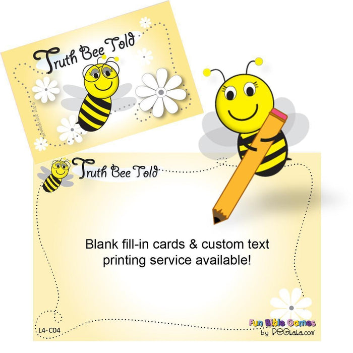 (Digital) Truth Bee Told Cards (Downloadable PDF)| PEGlala.com