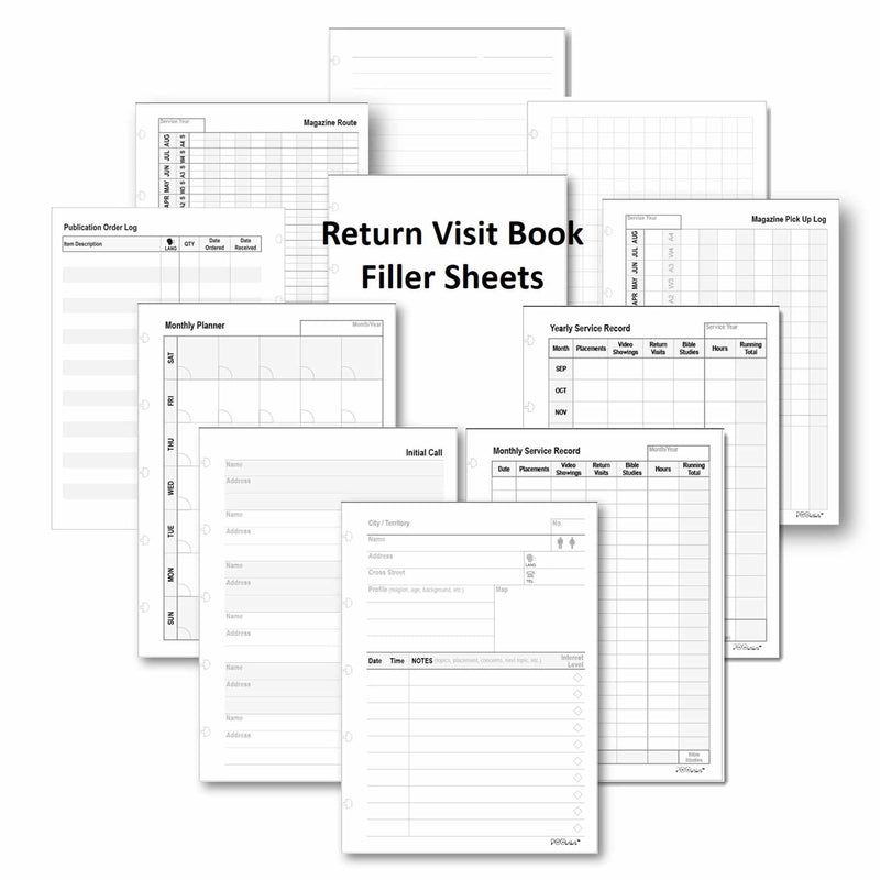 Return Visit Book (Classic) (Theocratic Organizer, Field Service ...