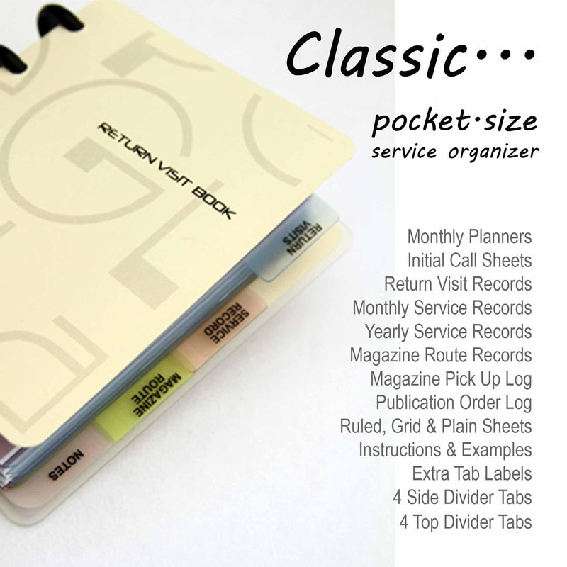 Return Visit Book (Classic) (Theocratic Organizer, Field Service ...