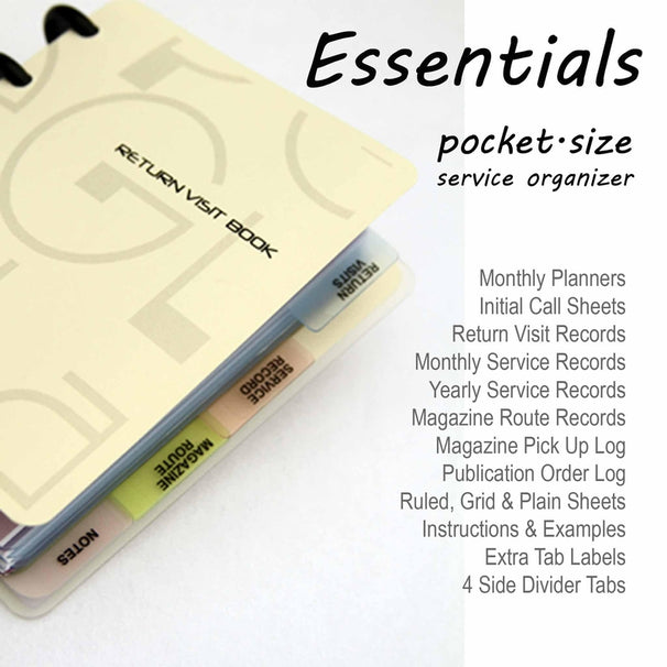 Supplies: Return Visit Books| PEGlala.com