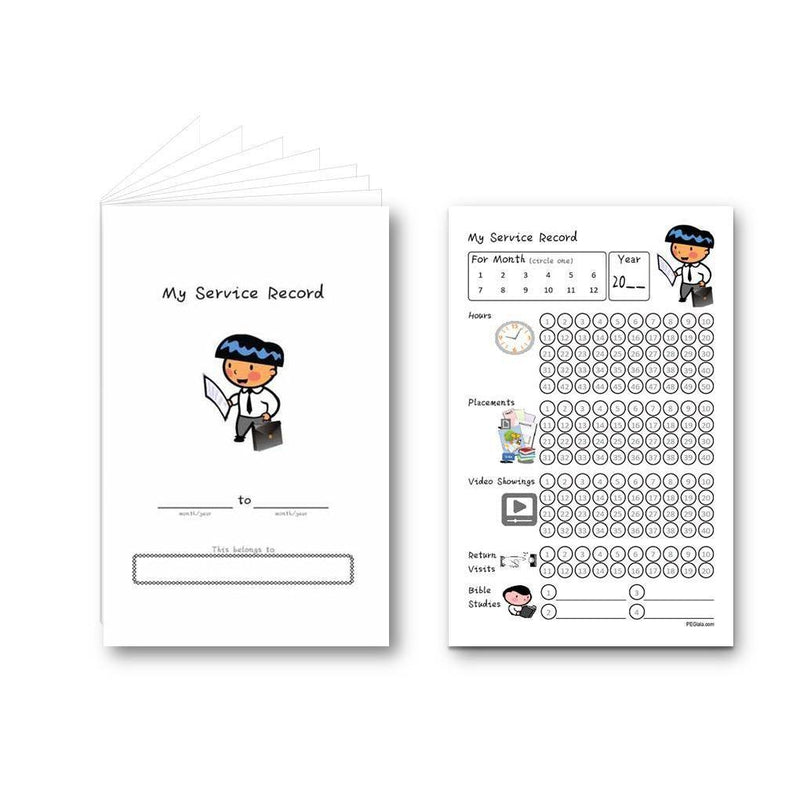 Service Record Booklet for Boys