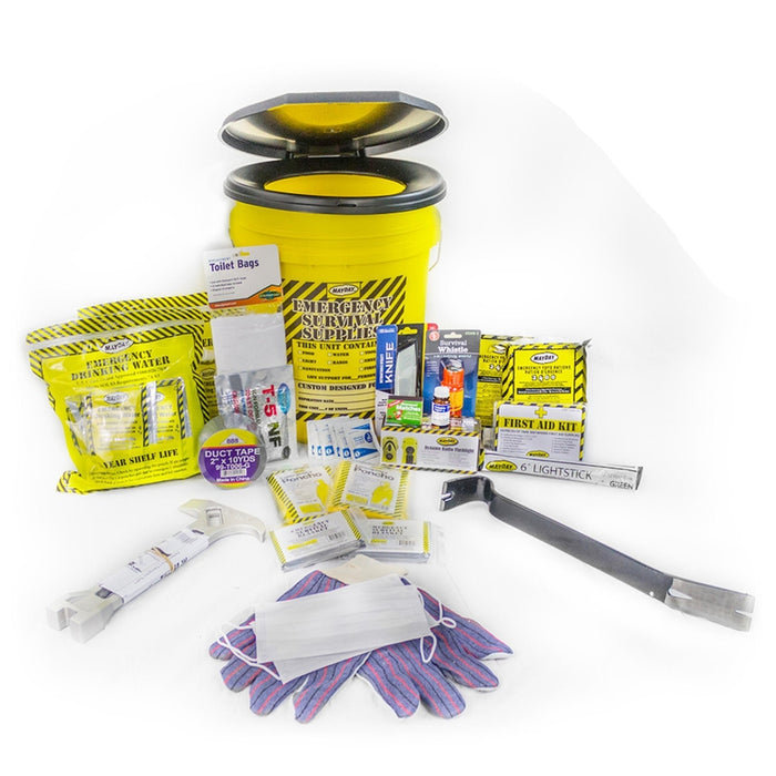 Toilet Bucket Emergency Kit - Deluxe (2 Person)| PEGlala.com